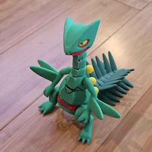 Sceptile Flexible Articulated 3D Print - Pokemon Toy Figure - Etsy