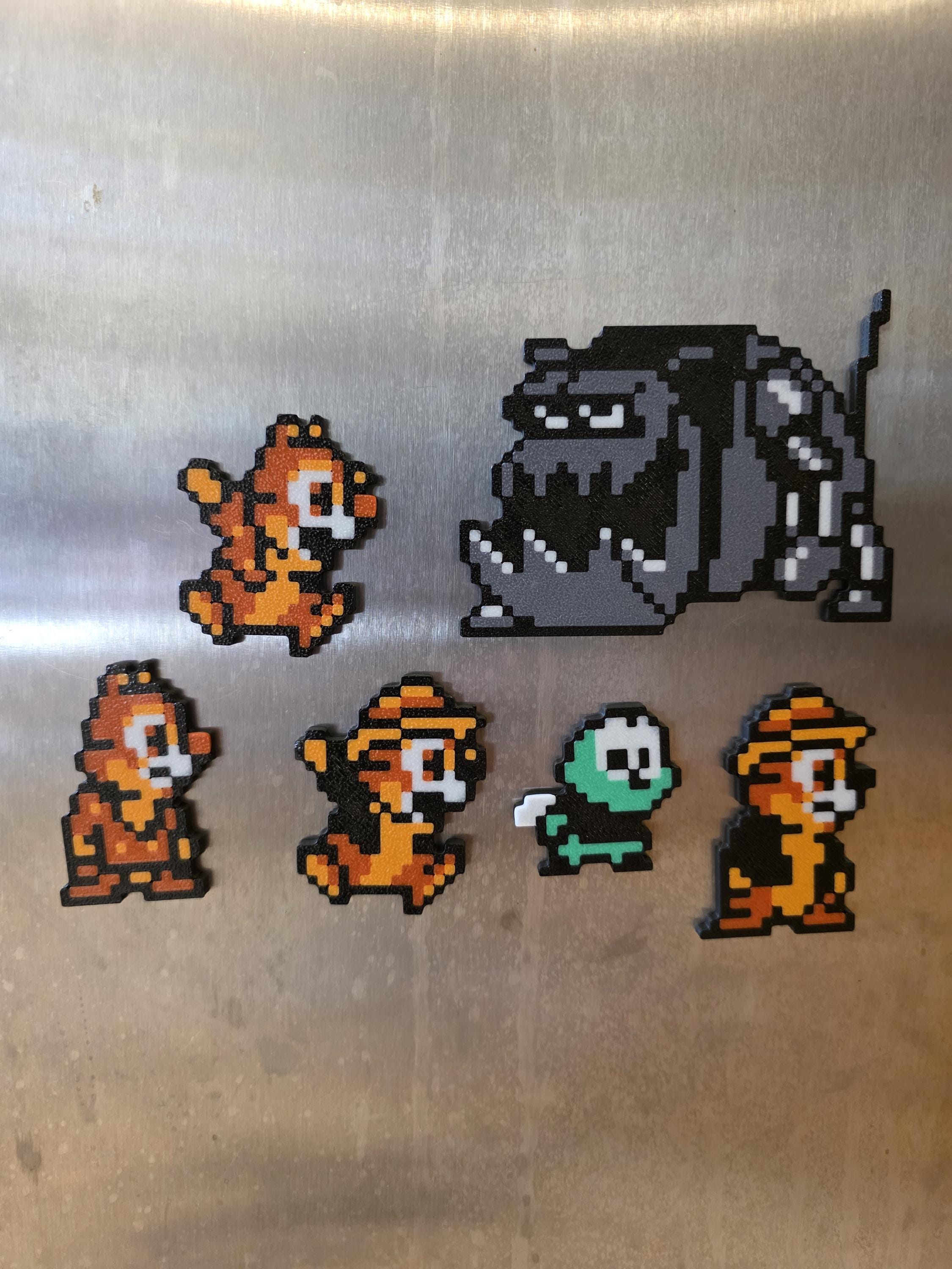 Classic Nintendo Sprites 3D Printed Magnets - Etsy UK