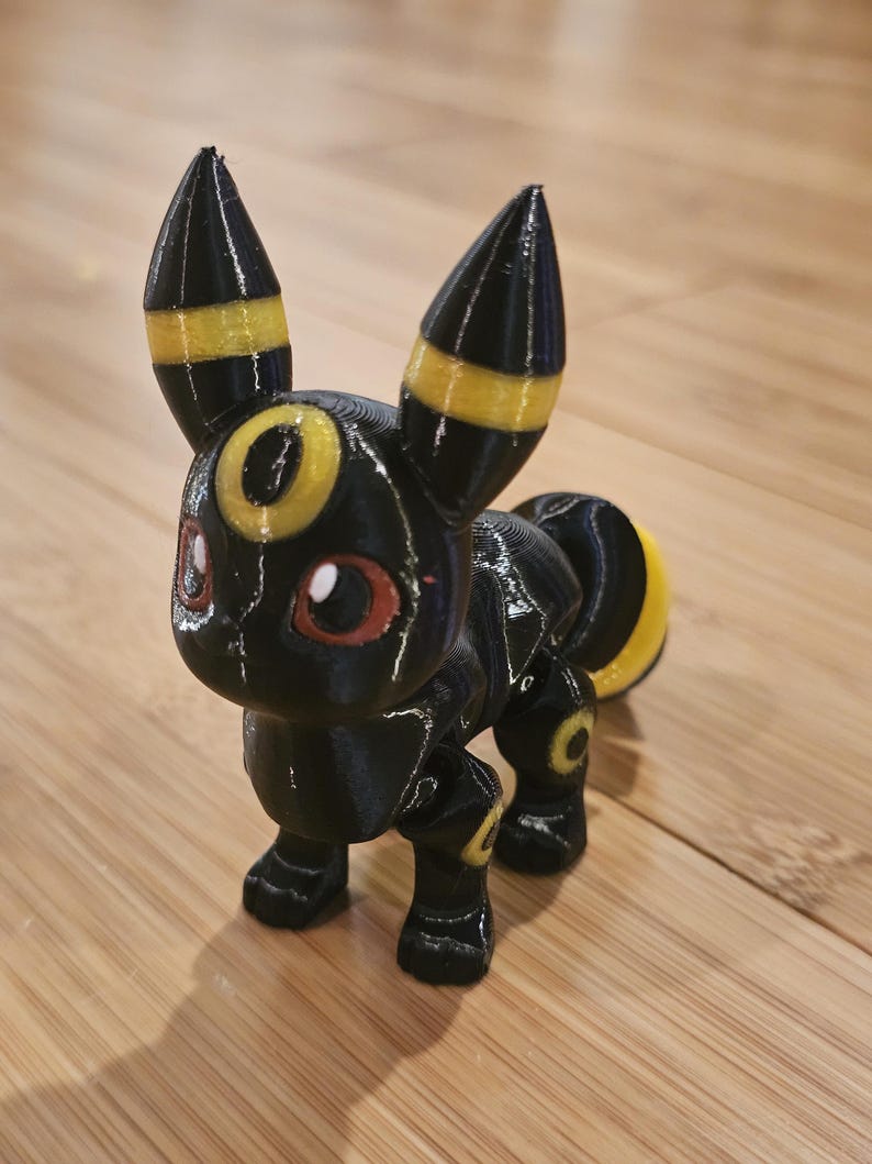 Eeveelutions Flexi Articulated Fidget Toy - Umbreon, Jolteon, Flareon ...