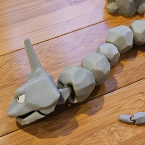 Onix Flexible Articulated 3D Print W/ Stand - Toy Figure - Etsy