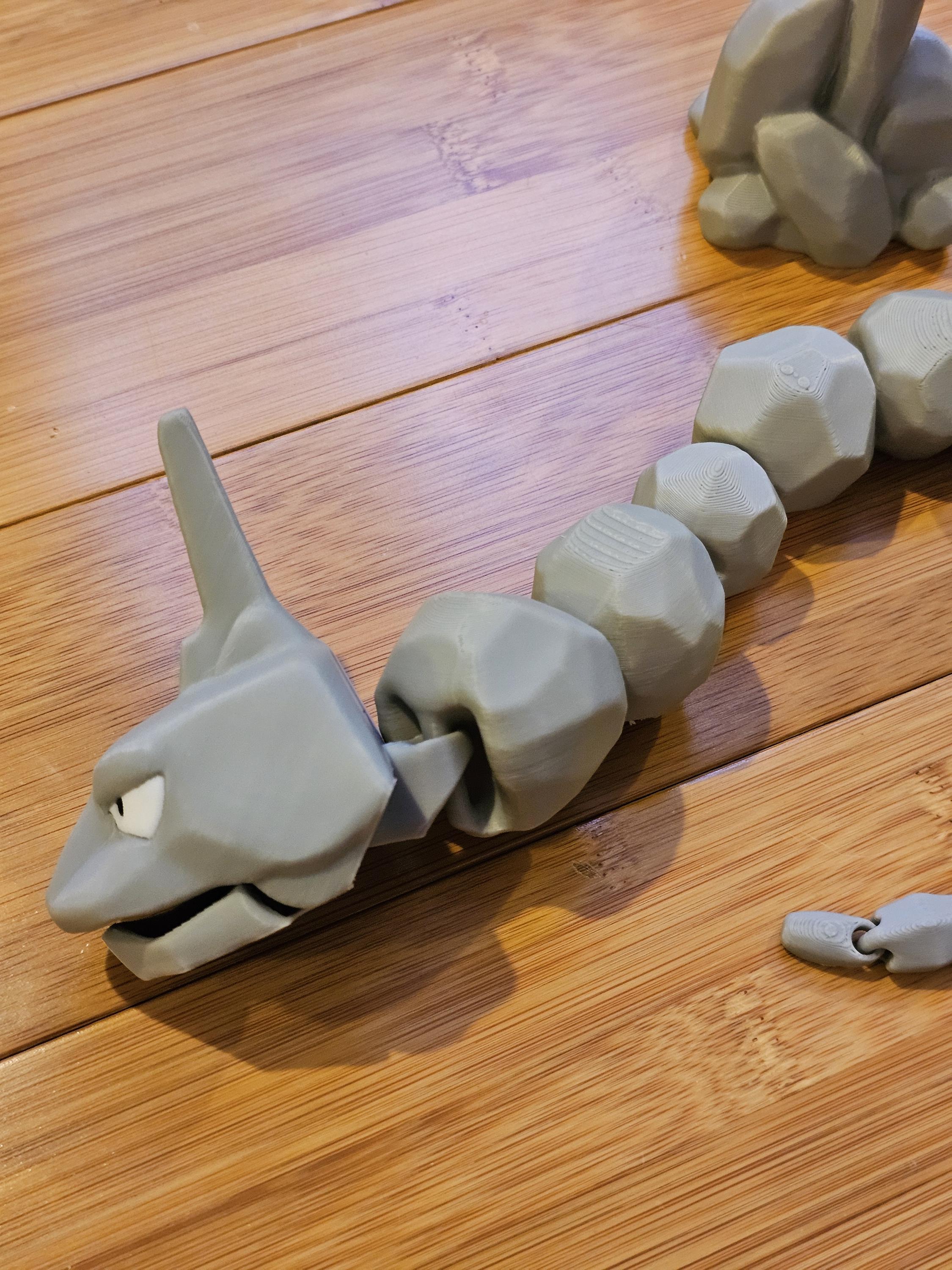 Onix Flexible Articulated 3D Print W/ Stand - Toy Figure - Etsy