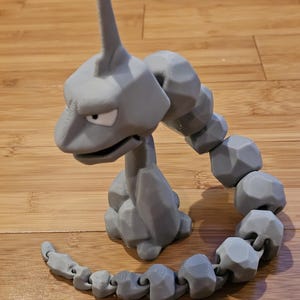 Onix Flexible Articulated 3D Print W/ Stand - Pokemon Toy Figure - Etsy