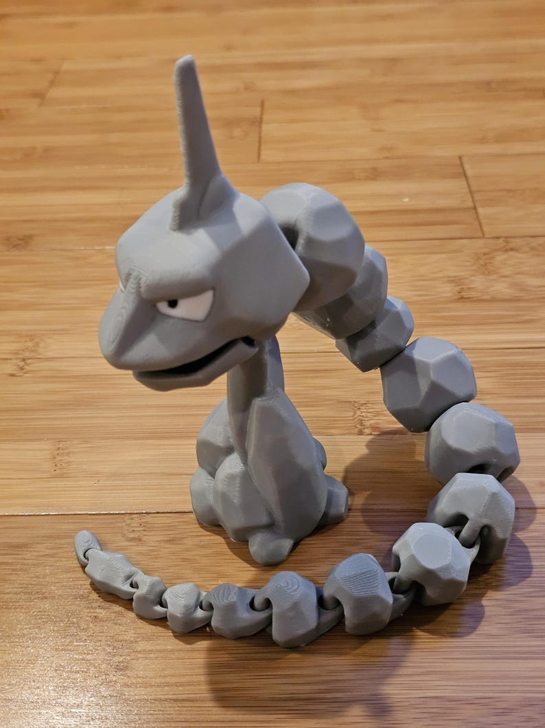 Onix Flexible Articulated 3D Print W/ Stand - Toy Figure - Etsy