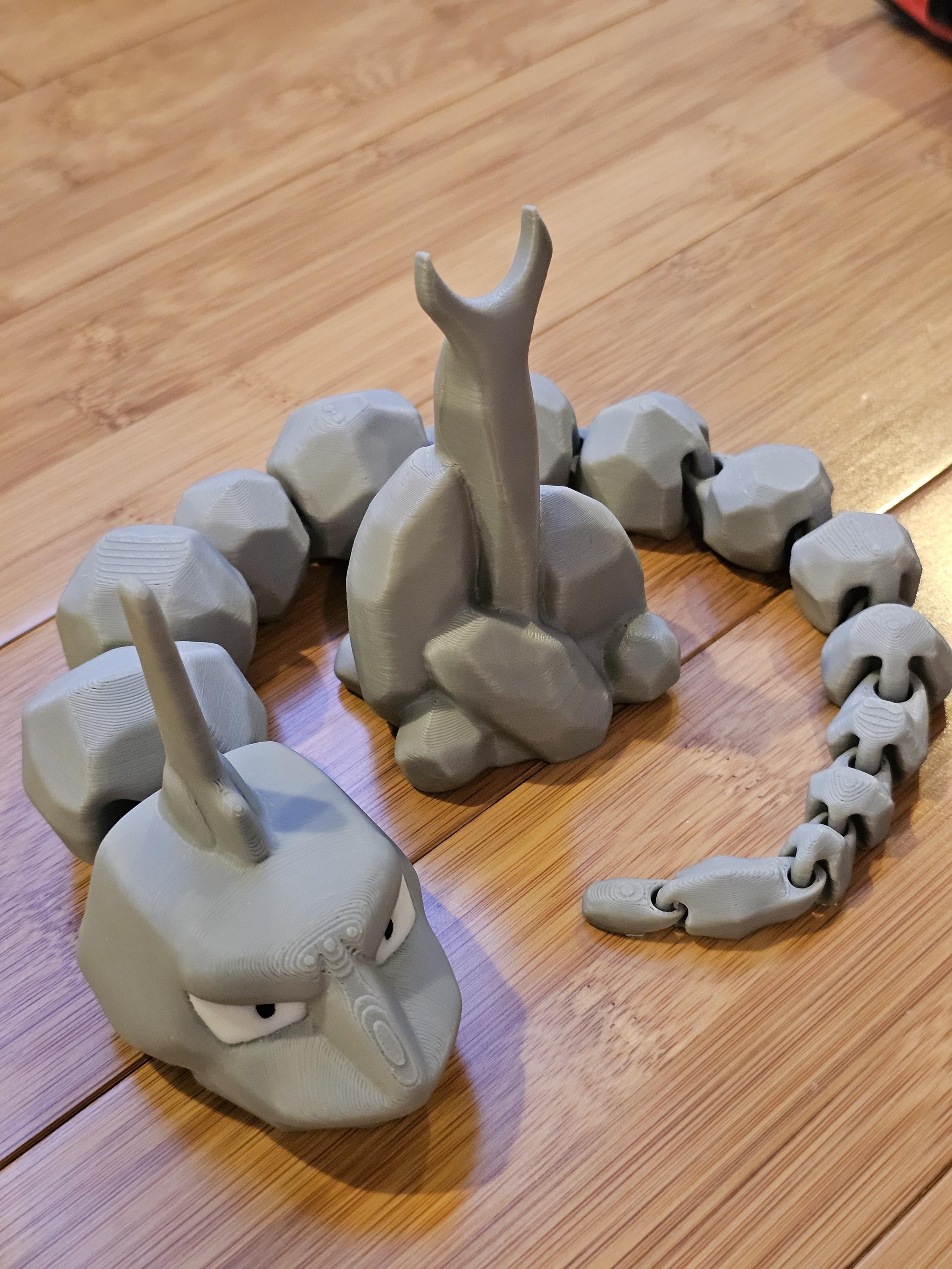 Onix Flexible Articulated 3D Print W/ Stand - Toy Figure - Etsy