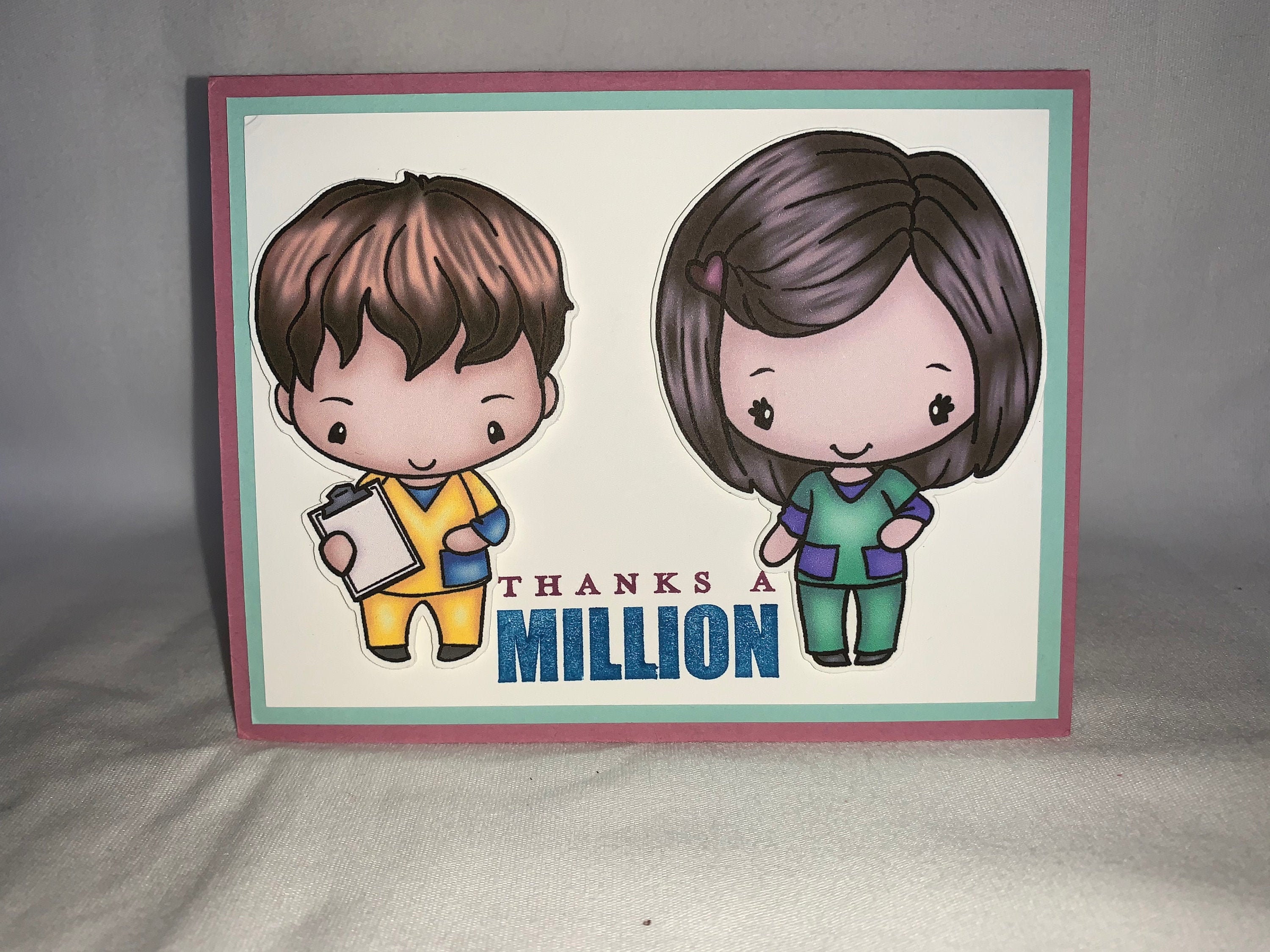 Thanks A Million Greeting Card Blank Inside - Etsy