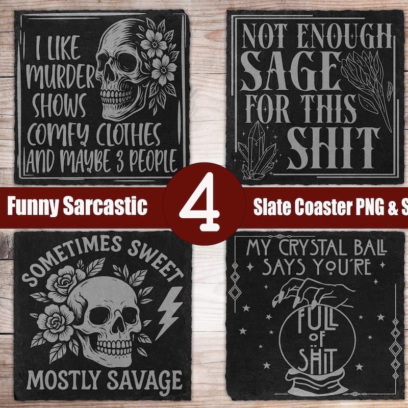 Dxf Funny Coasters - Etsy