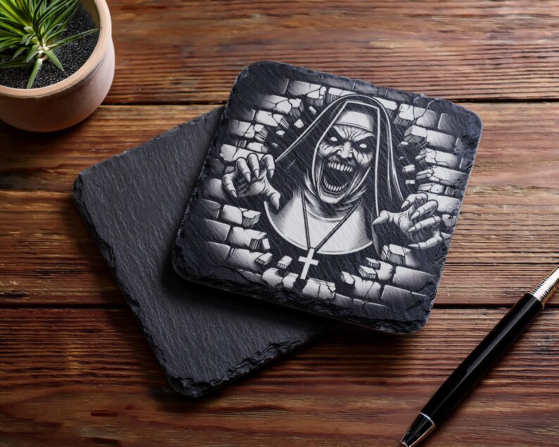 Scary Halloween Bundle Slate Laser PNG Files Digital Download ...