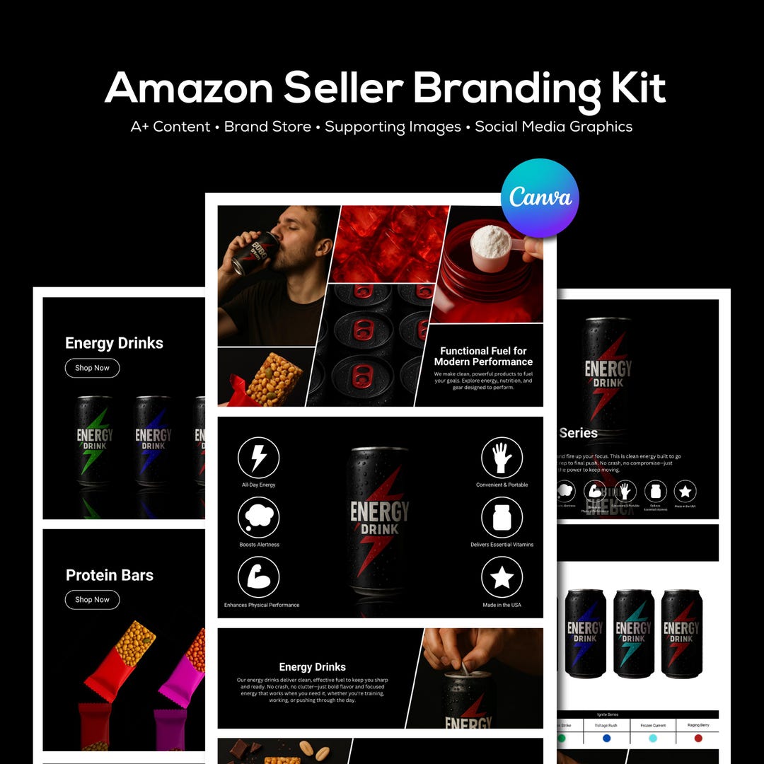 Amazon Seller Branding Kit for Luxury & Fitness Brands – Editable A+ ...