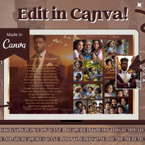 Maroon City Funeral Program Template | Memorial Program | 8pages ...