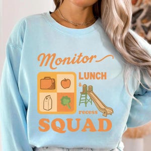 Monitor Lunch Squad PNG, School Cafeteria Png Design, Lunch Crew PNG ...