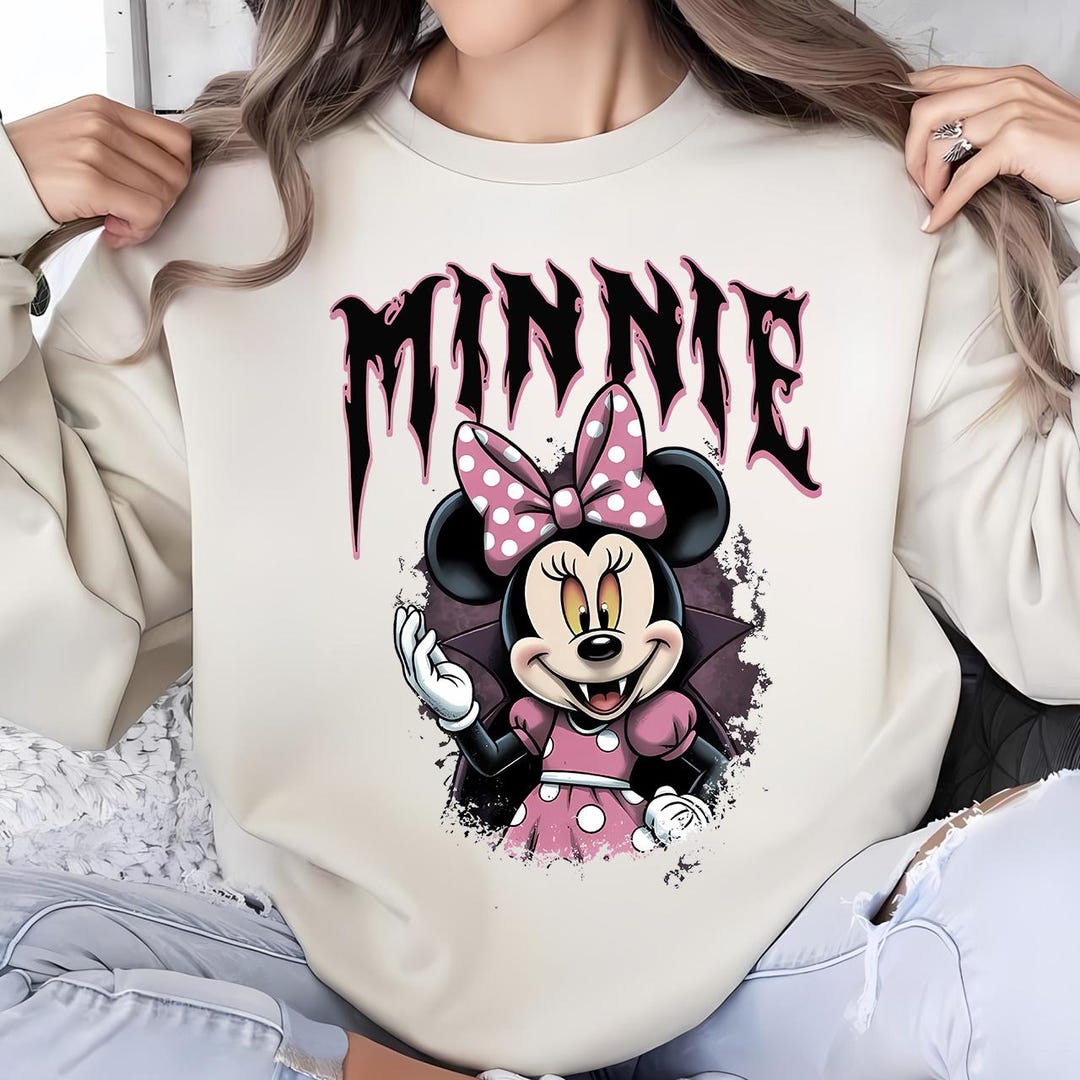 Minnie Vampire Skeleton PNG: Halloween Disneyland Trip Design (digital ...