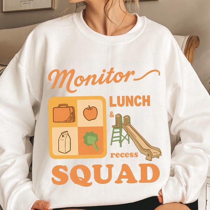 Monitor Lunch Squad PNG, School Cafeteria Png Design, Lunch Crew PNG ...