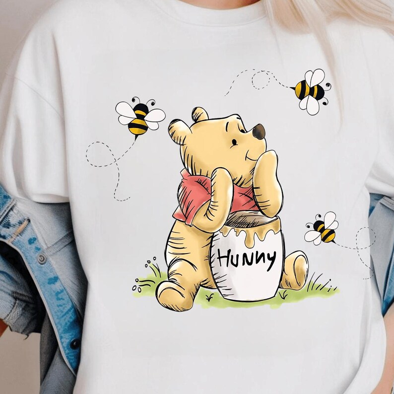 Winnie the Pooh Hunny Pot PNG, Disney Shirt Design (digital Download ...