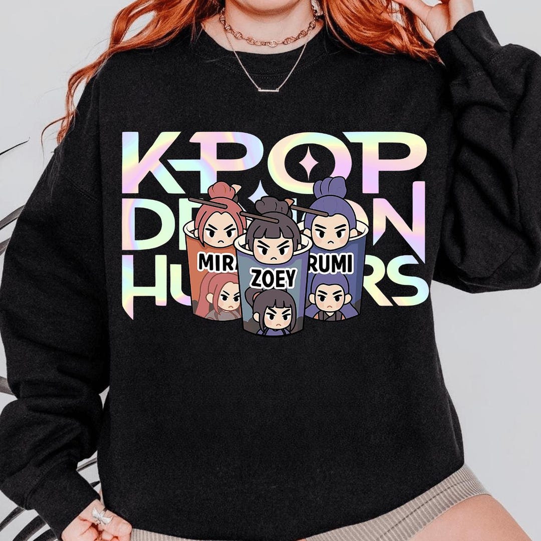Kpop Demon Hunters Sticker PNG, Cute Chibi Mira Zoey Rumi Digital ...