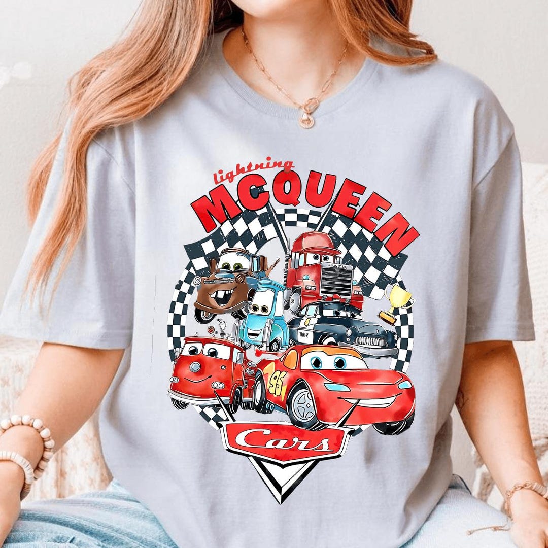 Retro Lightning Mcqueen, Disney Cars Design (PNG) - Etsy