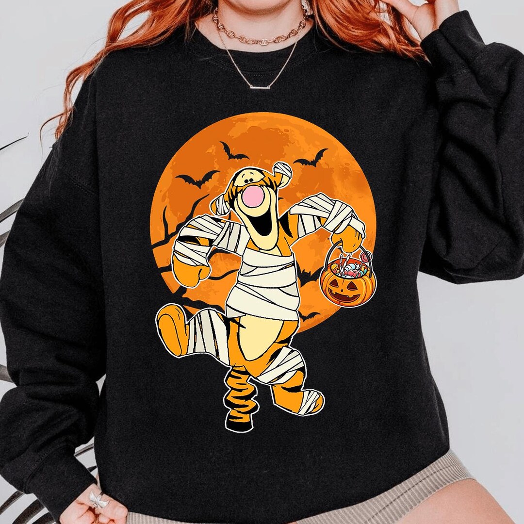Winnie the Pooh Tigger Mummy Halloween PNG: Spooky Season Sublimation ...