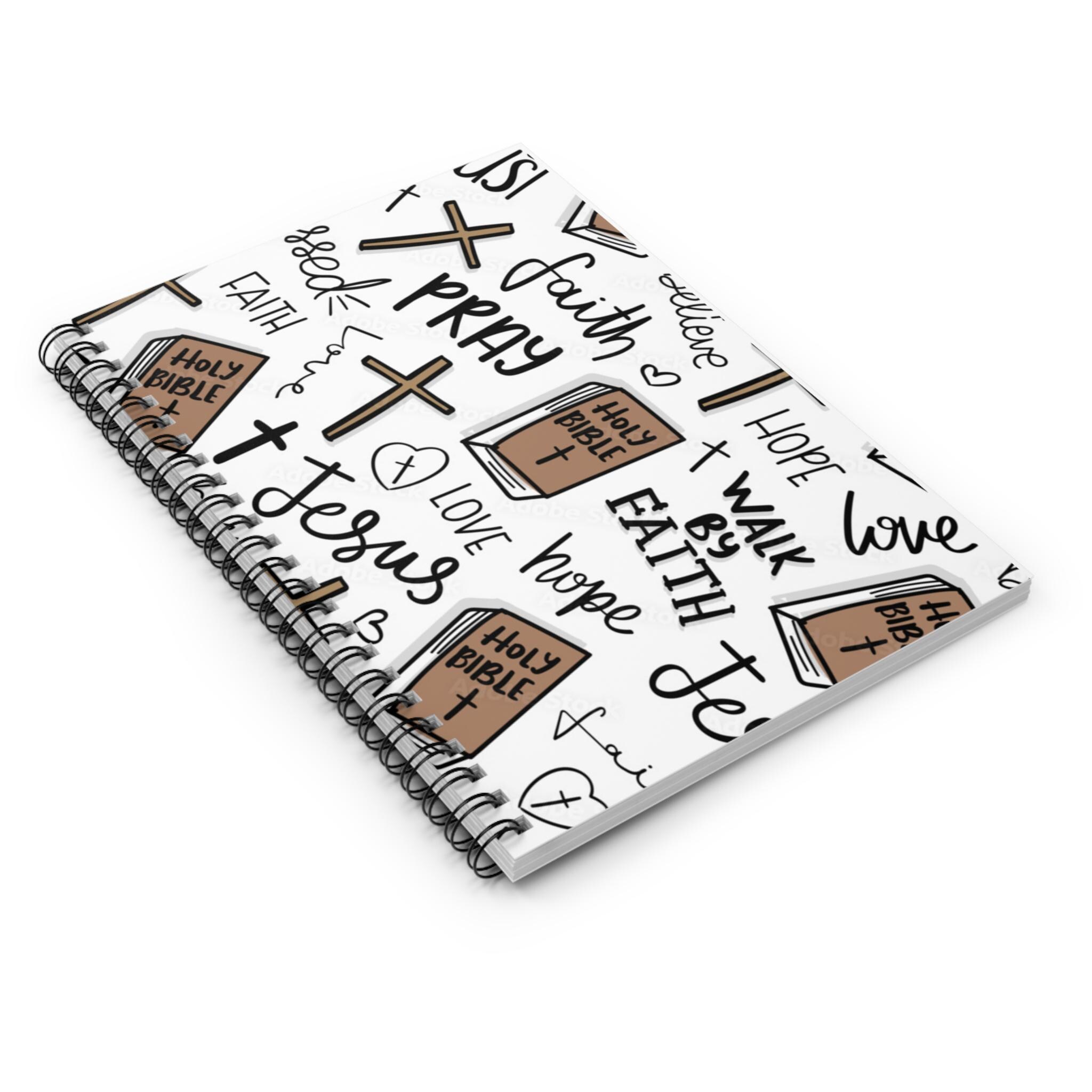 Faith-inspired Spiral Notebook - Perfect for Journaling, Prayer Lists ...