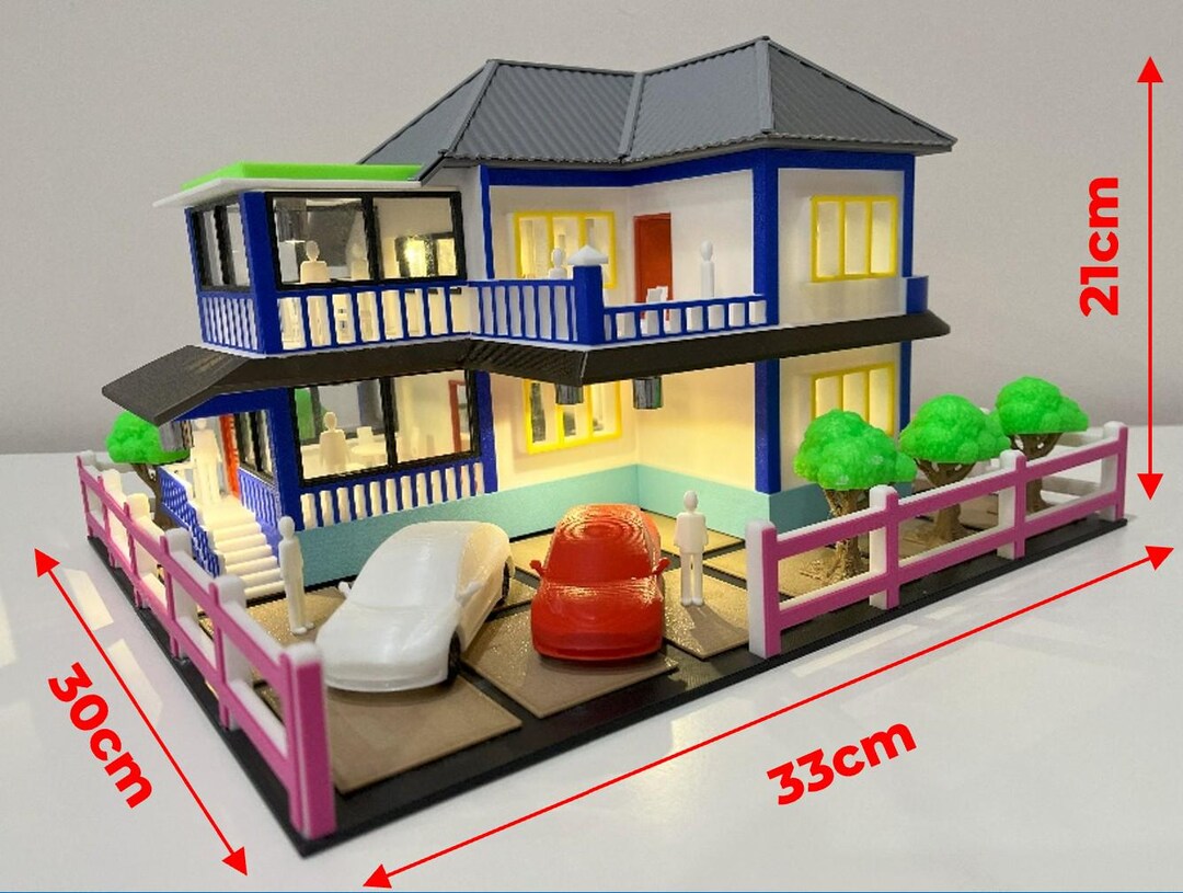 3d-printed Custom House Model / 3d-printed Architectural Model / Your ...