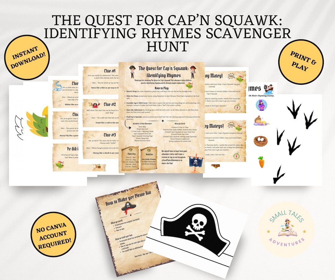 Pirate Rhyming Identification Game, Science of Reading Game, Rhyming ...