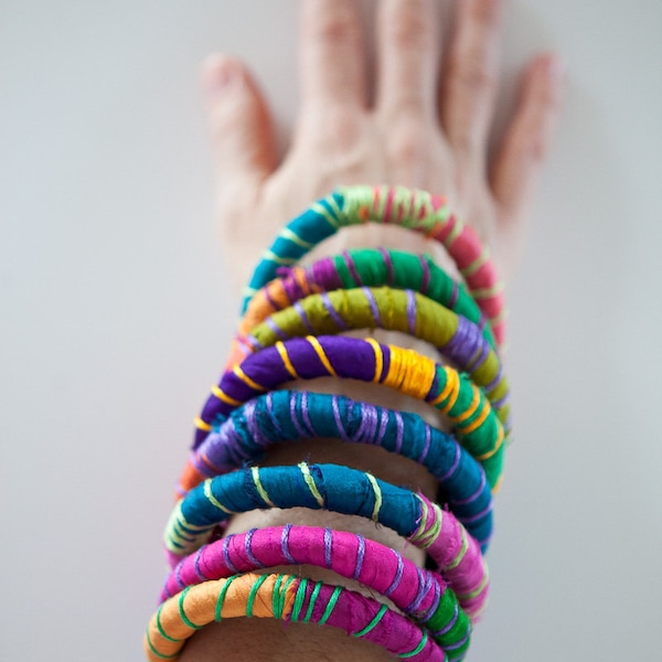 Fabric Bracelets - Etsy