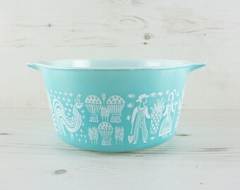 Pyrex Blue Rooster - Etsy