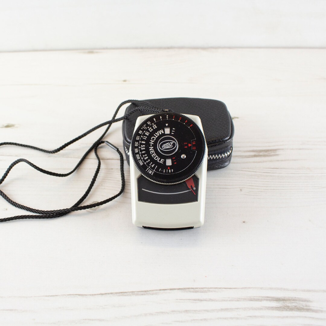 Vintage Camera Accessory Light Meter Gadget With Strap and Case Boots ...