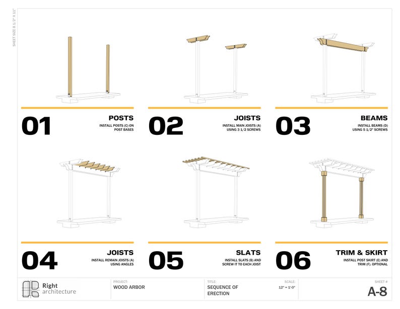 Modern Outdoor Swing Arbor Plan – DIY Woodworking Blueprint (PDF ...