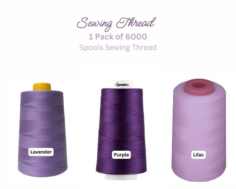 6000 Yard Polyester Thread Cone – Durable Sewing Thread for Machine ...