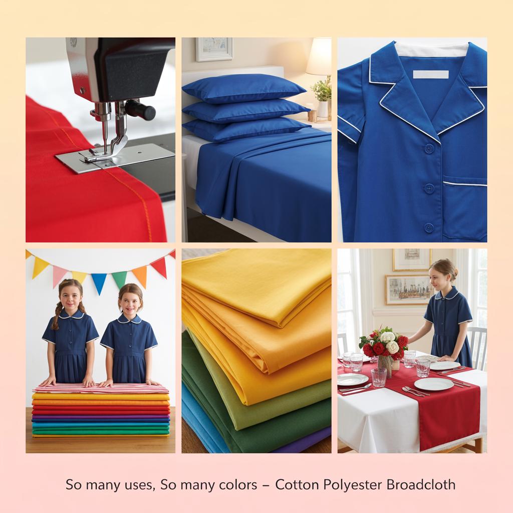 60" Wide Solid Color Cotton-poly Broadcloth Fabric: Sewing, Crafts ...