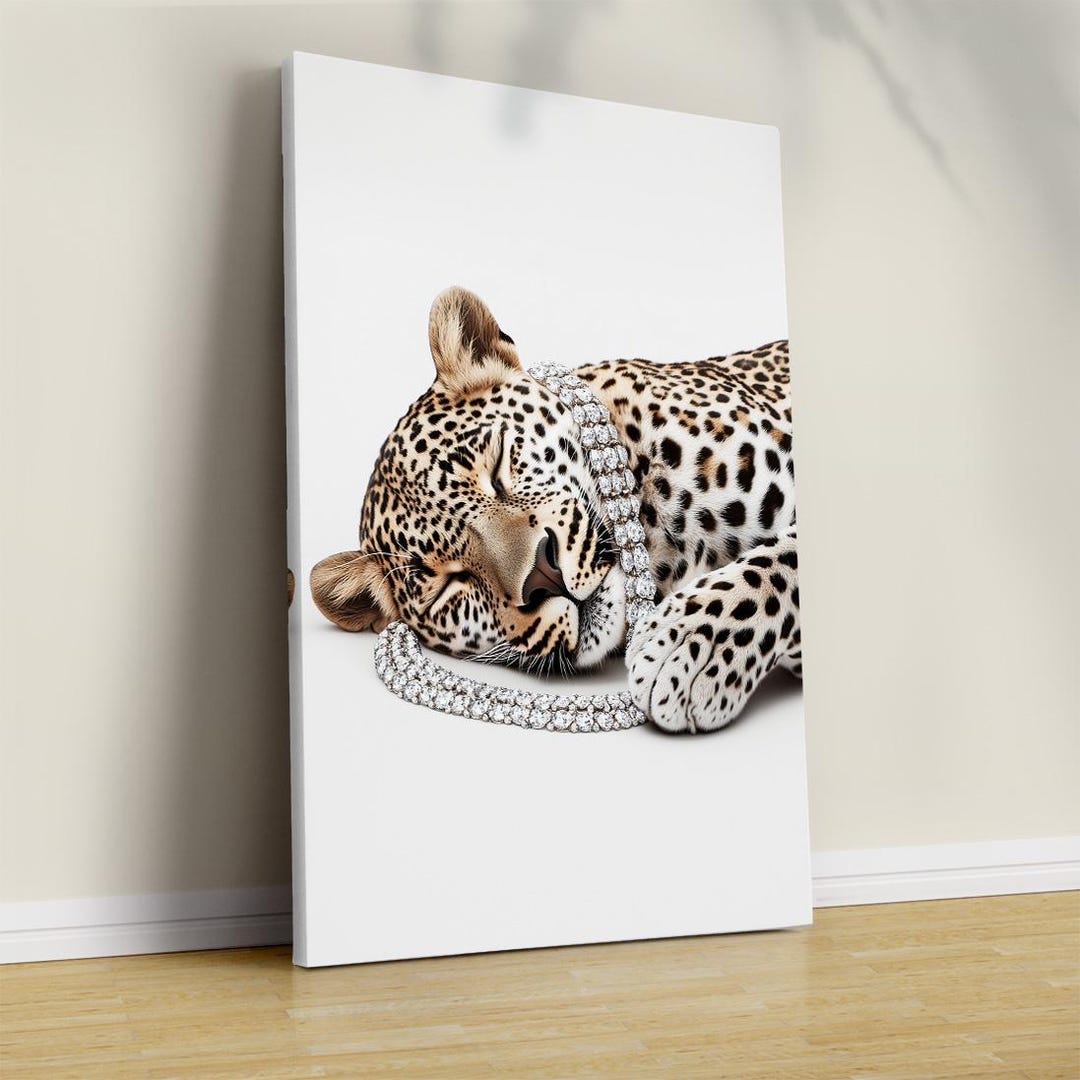 Retro Neutral Leopard Poster, Fashion Leopard Wall Art, Trendy Leopard ...