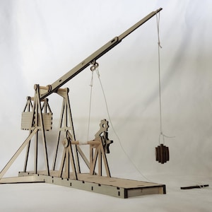 Wooden Trebuchet Model Building Kit - Etsy