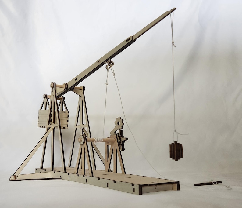 Wooden Trebuchet Model Building Kit - Etsy