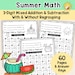 Summer 3-digit Addition and Subtraction Worksheets | With & Without ...