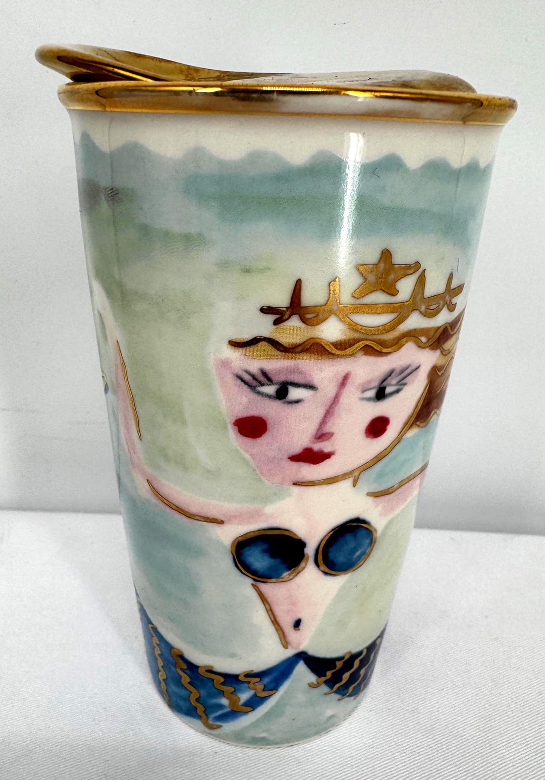 Vintage 2000s LTD Edition Starbucks Tall Ceramic Mug Drinking Travel ...
