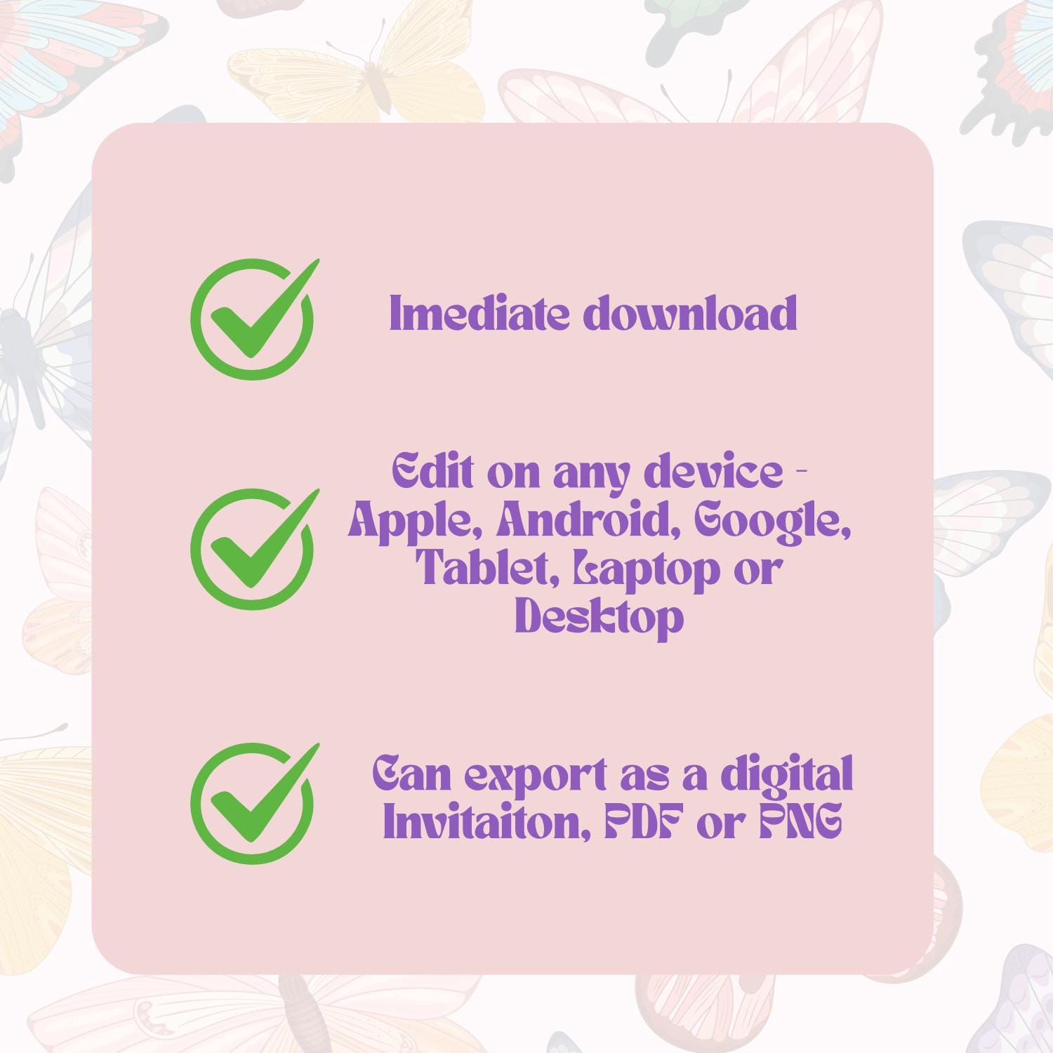 Wildflower Wedding Invitation Template - Etsy