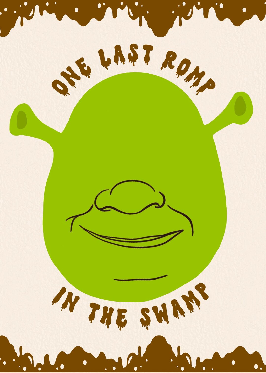 Shrek Inspired Bachelorette Party Invitation | “one Last Romp in the ...