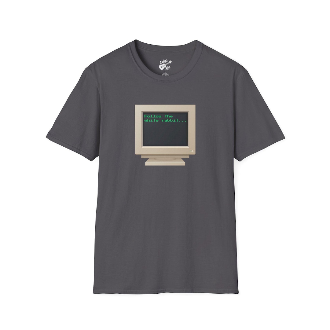 Vintage Computer Graphic 100% Cotton Unisex T-shirt, Retro Tech Tee ...