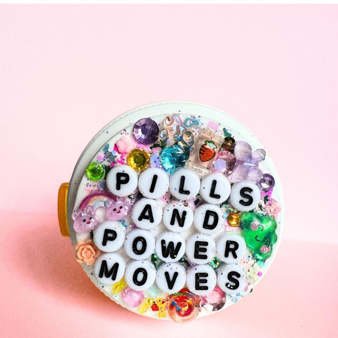 Pills and Power Moves Pill Container - Etsy