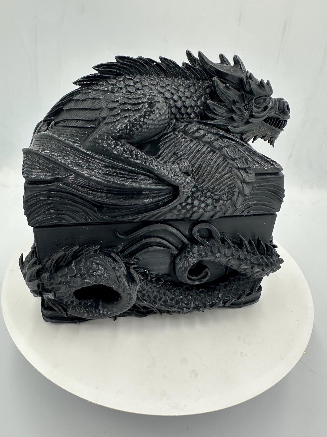 Black Dragon Stash Box: Gothic Fantasy Jewelry, Dice, Trinket Storage ...