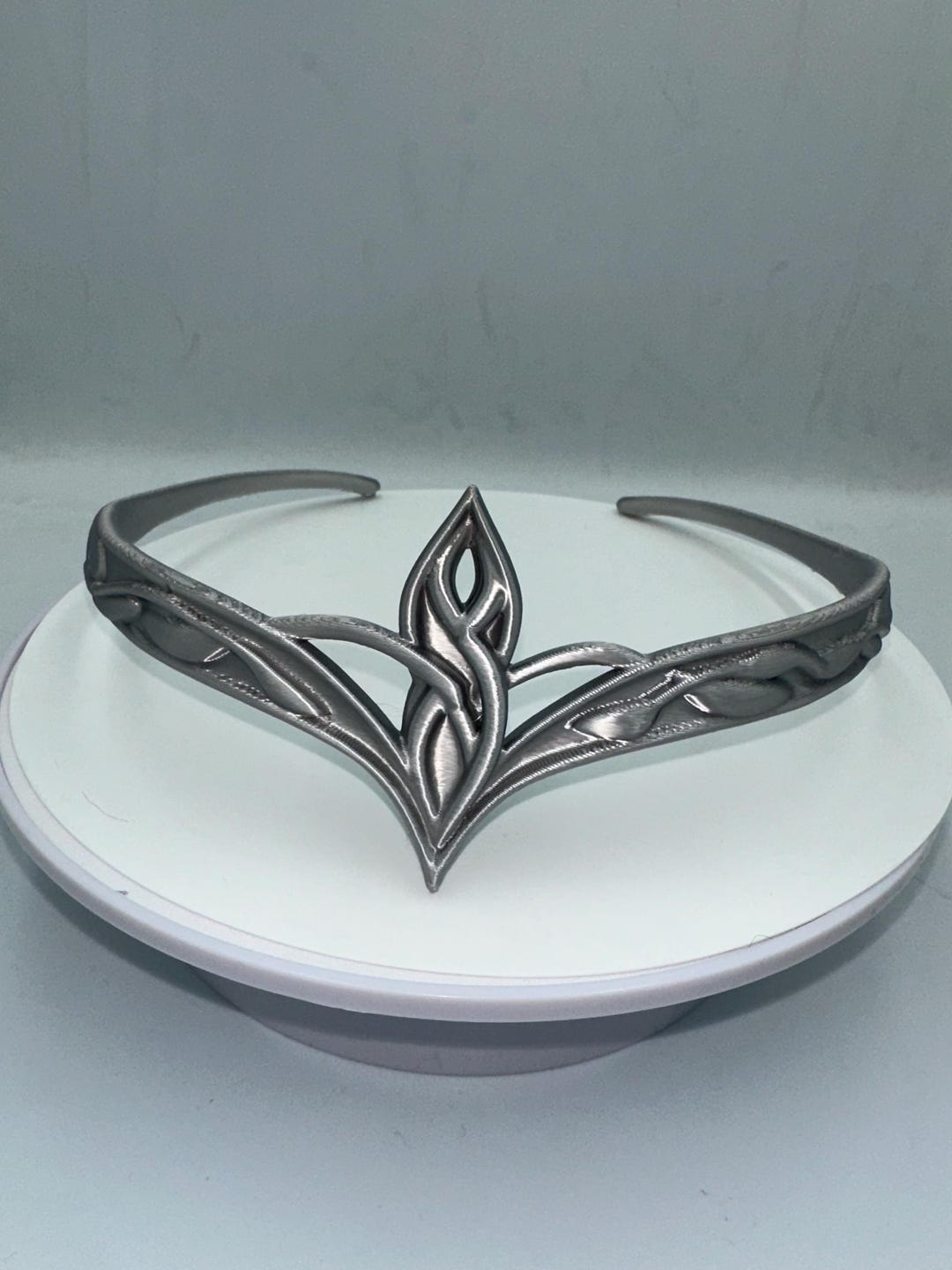 Elven Flame Tiara – Silver Fantasy Crown | 3D Printed Elvish Headpiece ...