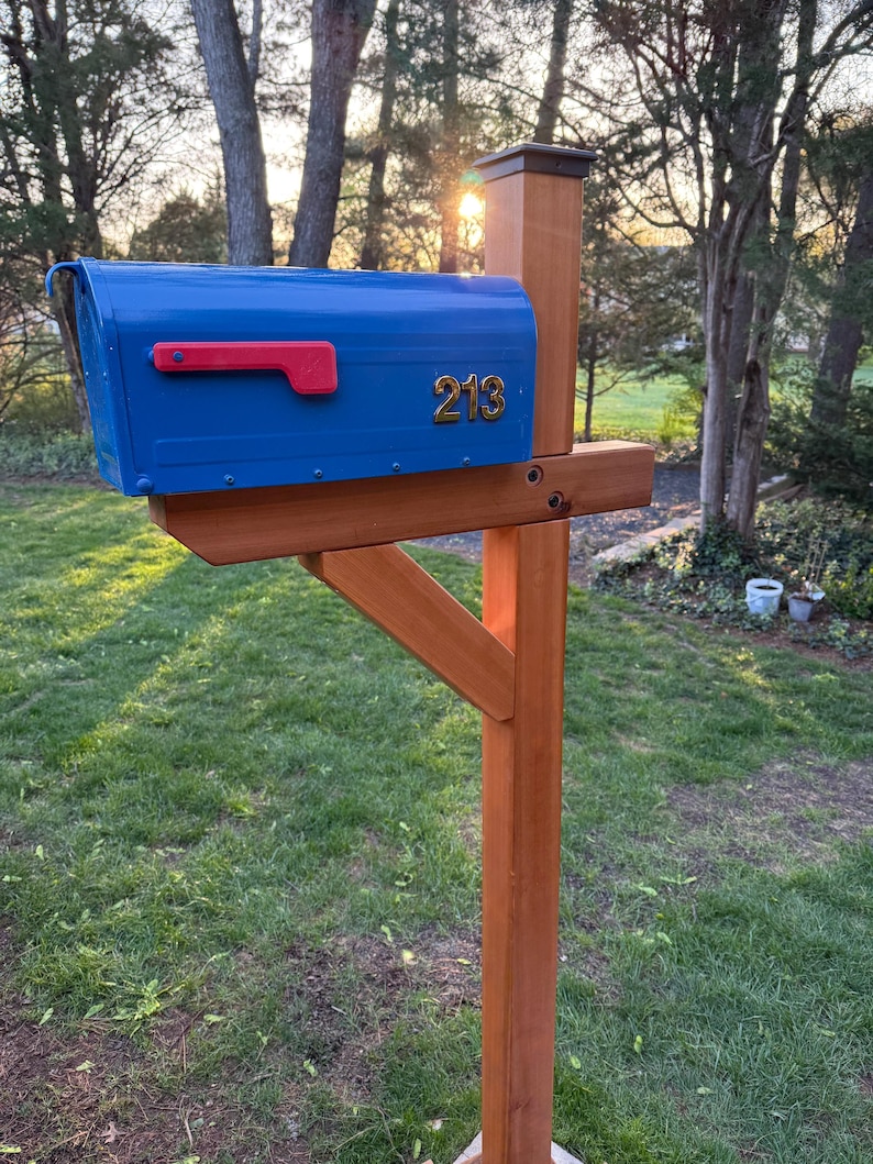 Traditional Custom High Quality Cedar Mailbox and Post - Made to Order ...