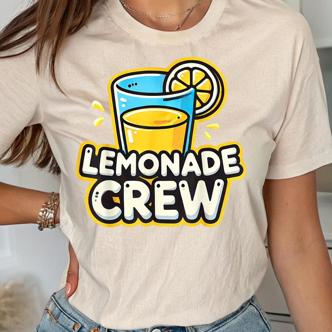 Lemonade Crew PNG: Groovy Summer Vibes, National Lemonade Day (digital ...