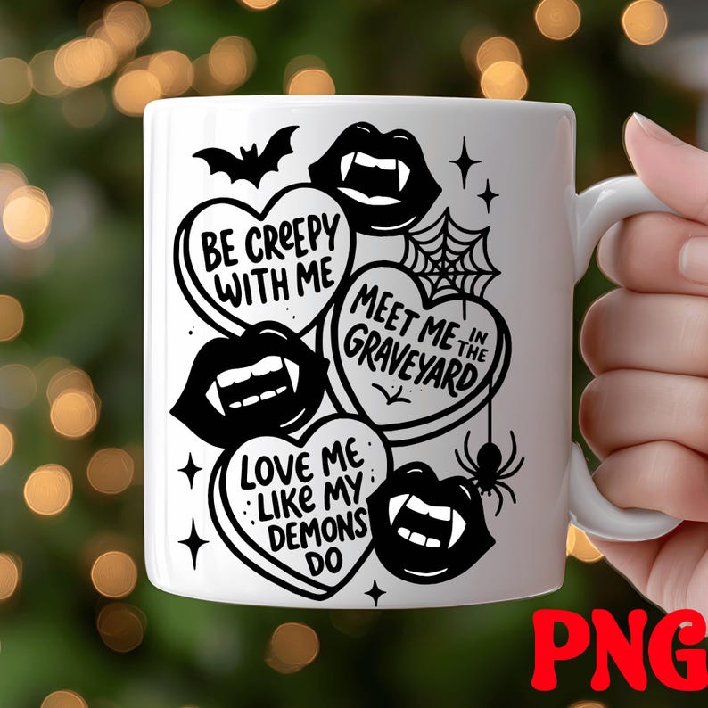 Gothic Valentine’s Day Vampire PNG, Spooky Valoween Goth Love Design Be ...