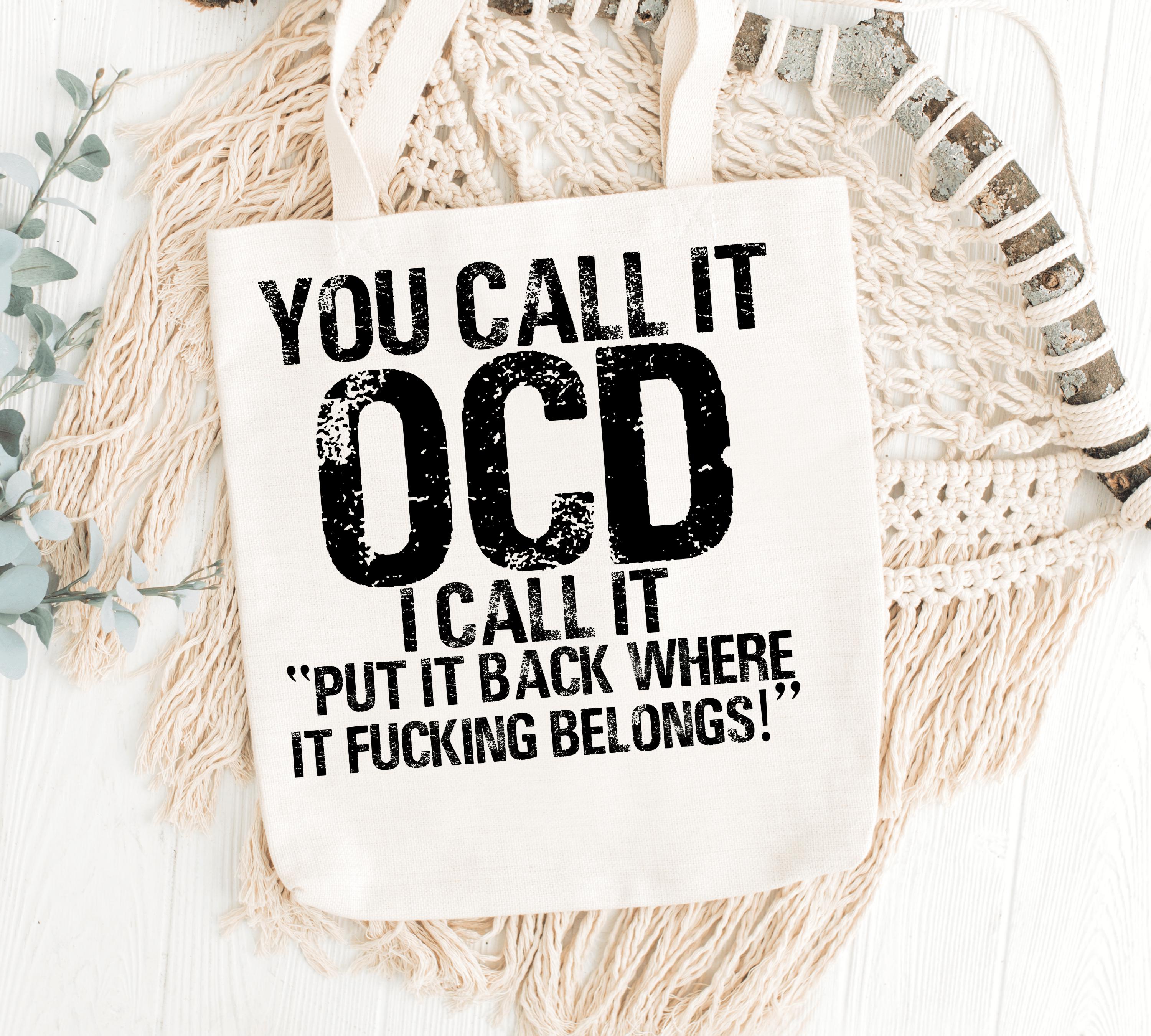Funny Clean Freak Quote PNG: Sarcastic OCD Saying (digital Download ...