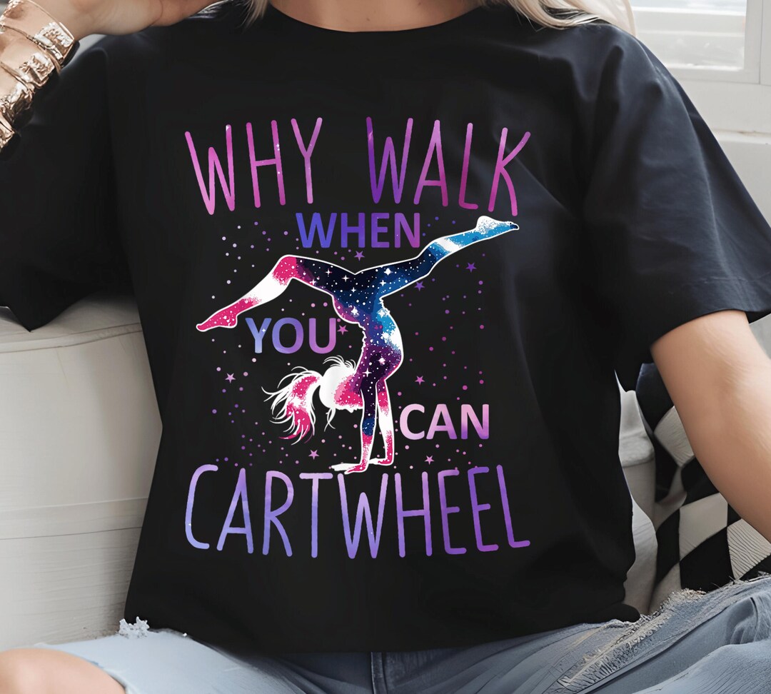 Gymnast Cartwheel PNG: Funny Gymnastics Design (digital Download ...