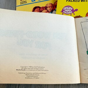 1980s Vintage Activity Book Set – Word-finds, Letters & Sounds, Fun ...