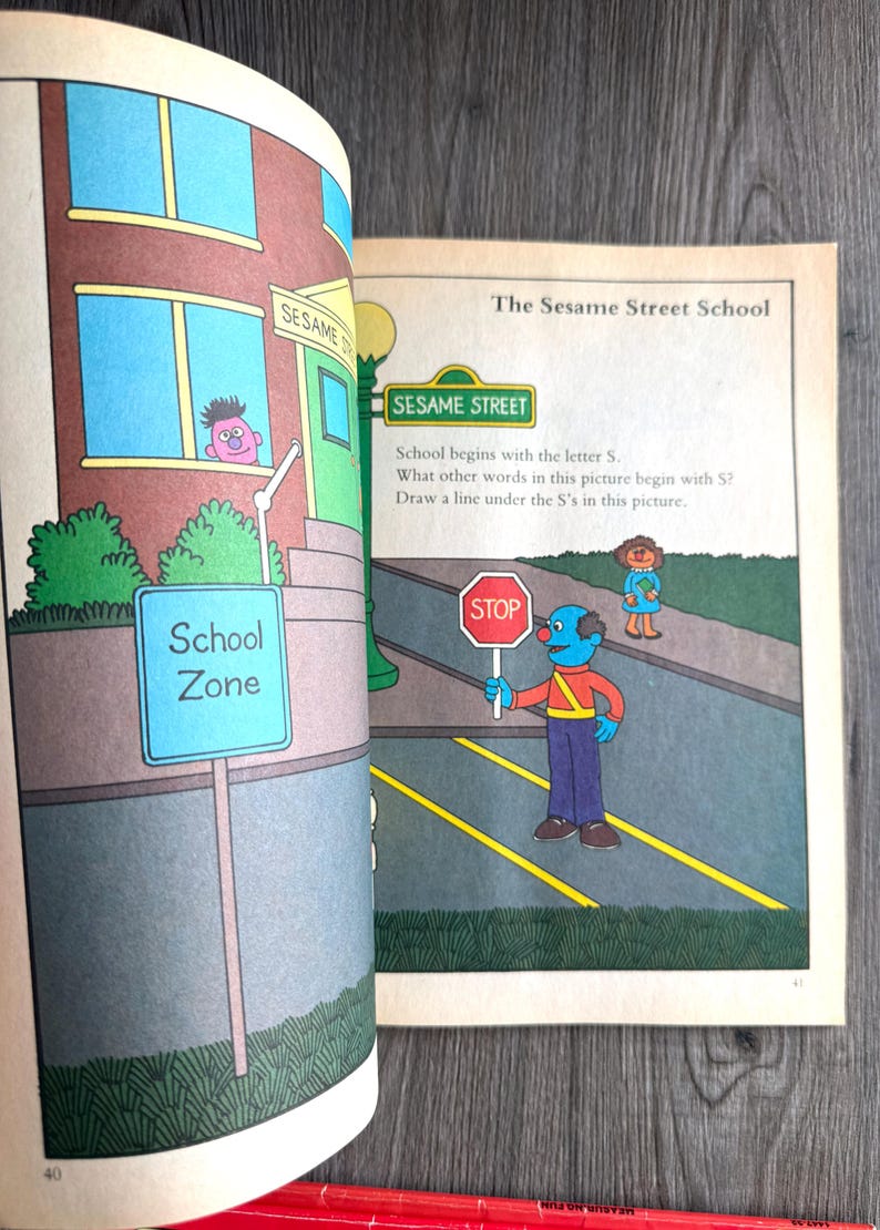Vintage Golden Book Activity Set: Sesame Street, My Buddy, Preschool ...