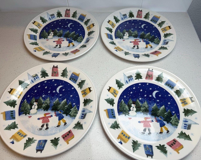 Nikko Winter Wonderland Dinner Plate – 1998 Deb Mores – Made in Japan ...