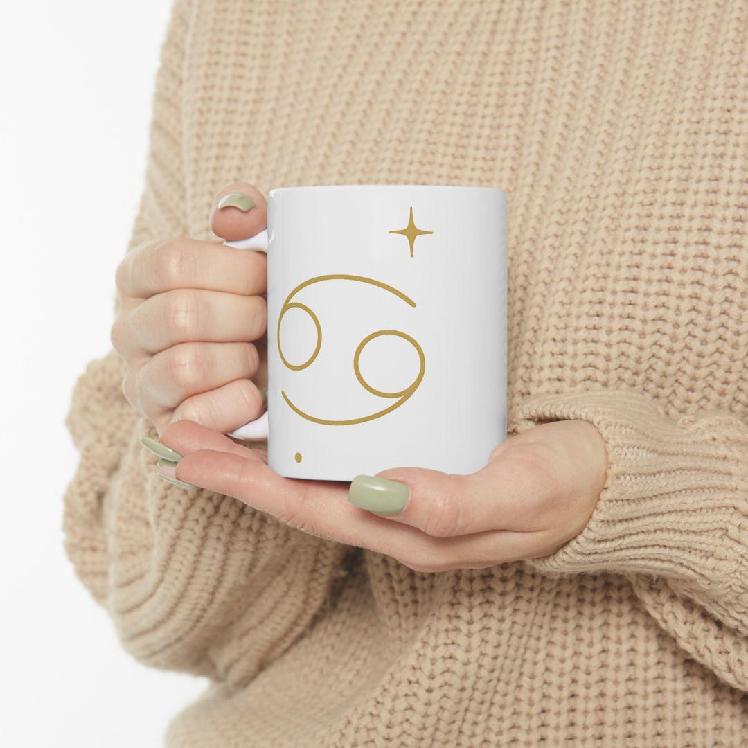 Minimalist Cancer Zodiac Ceramic Coffee Mug - Etsy