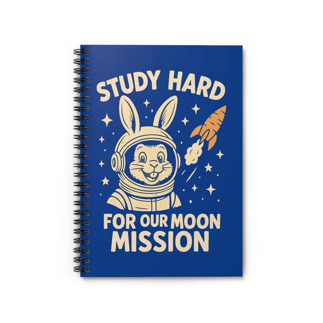 Astronaut Bunny Spiral Notebook – Moon Mission, Student Gift - Etsy